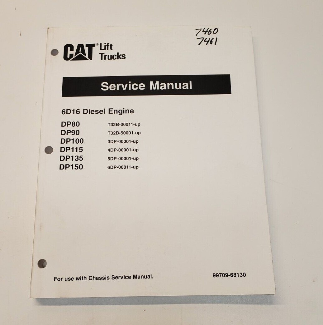 CAT CATERPILLAR DP80 DP90 DP100 DP115 DP135/ 6D16 Diesel ENGINE Service ...