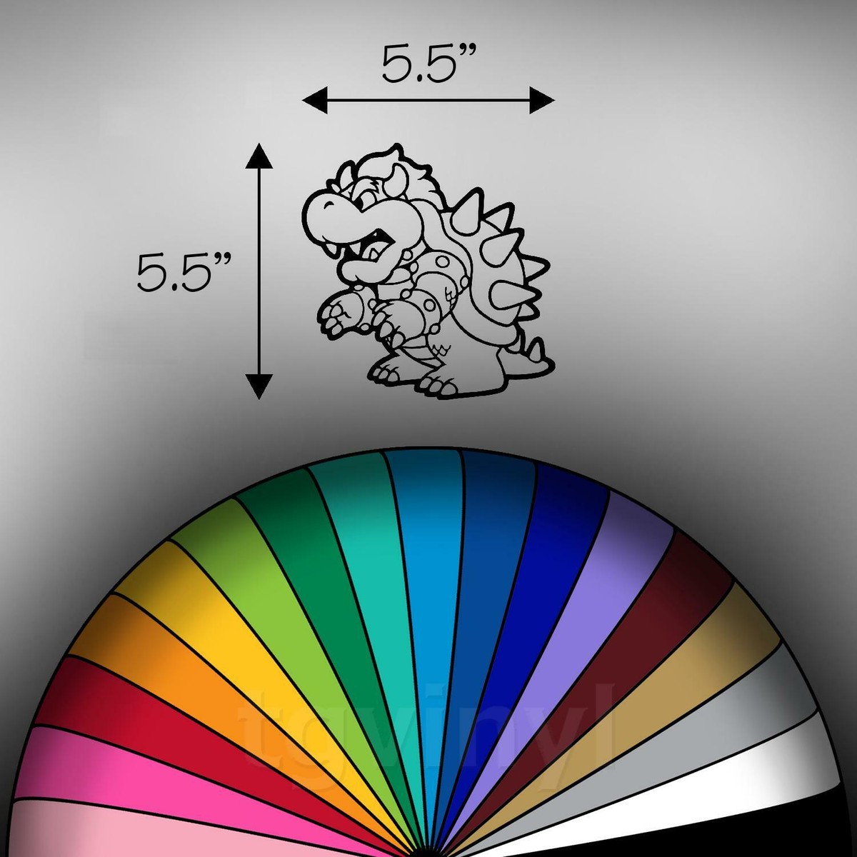 Stencil Zucca Bowser Bowser Jr Stencil By Longquang Thingiverse