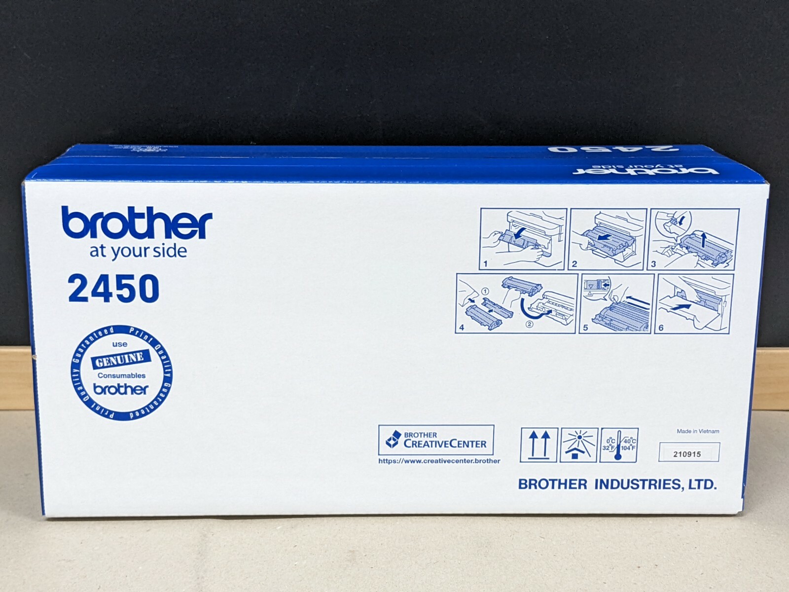 Brother GENUINE TN-2450 2450 Black Toner Cartridge Yields 3,000 Pages ...