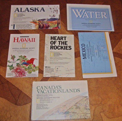 Lot of 26 Vintage National Geographic Maps and 1980s-1990s | eBay