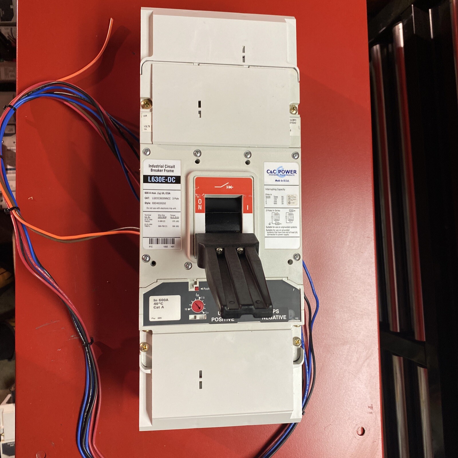 Eaton LGEDC3630NNCC L630E-DC 630A DC Circuit Breaker FREE 2 Day Air ...