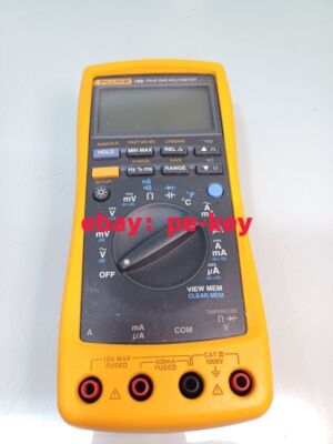 Fluke 189 True RMS Digital Multimeter W/OEM Leads - Fast Ship! | eBay