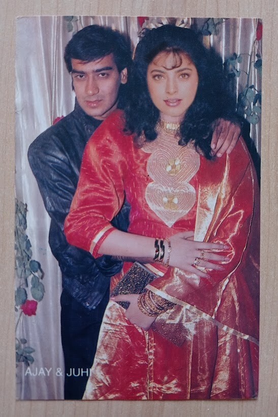Ajay Devgn-Juhi Chawla Bollywood Rare Postcard Post Card | eBay