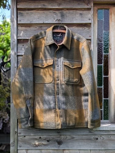 Filson Lined Mackinaw Wool Jac-Shirt | Medium | Dark Military Plaid | eBay