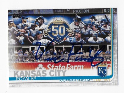 2019 TOPPS #609 VINNIE PASQUANTINO ROYALS AUTOGRAPHED SIGNED BASEBALL ...