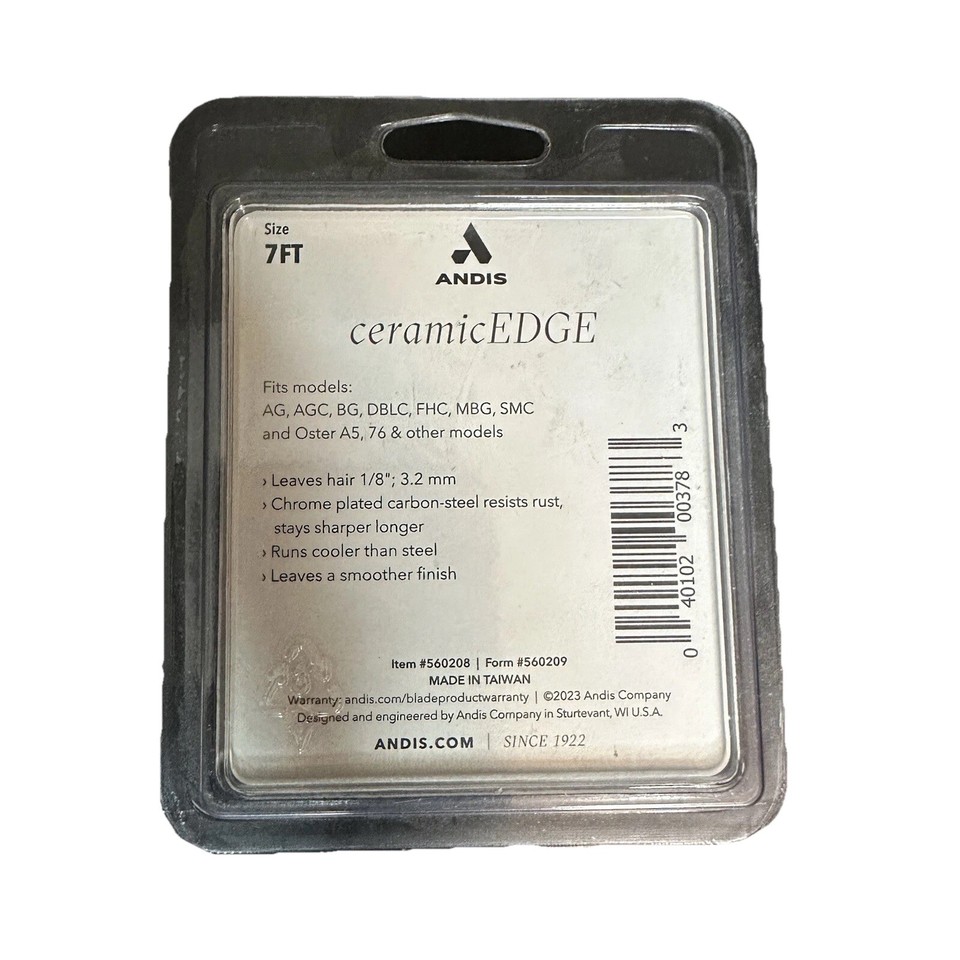 Andis CeramicEdge 7FT Blade Fits AGC DBLC SMC Oster A5 A6 Wahl KM5 KM10 ...