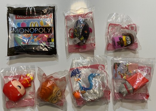 McDonalds Happy Meal Toys x7 Monopoly Mr Peabody Sherman Road Runner ...