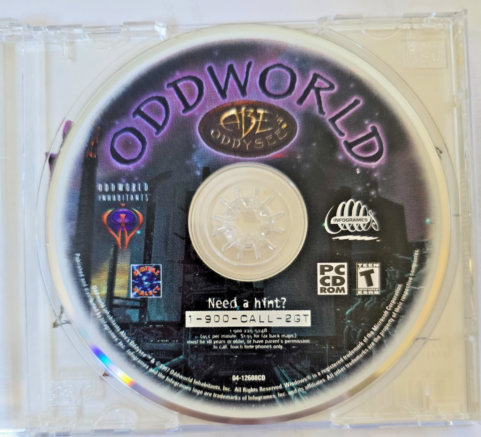 2 Oddworld Games - Abe's Oddysee & Abe's Exoddus - PC CD-Rom Computer ...