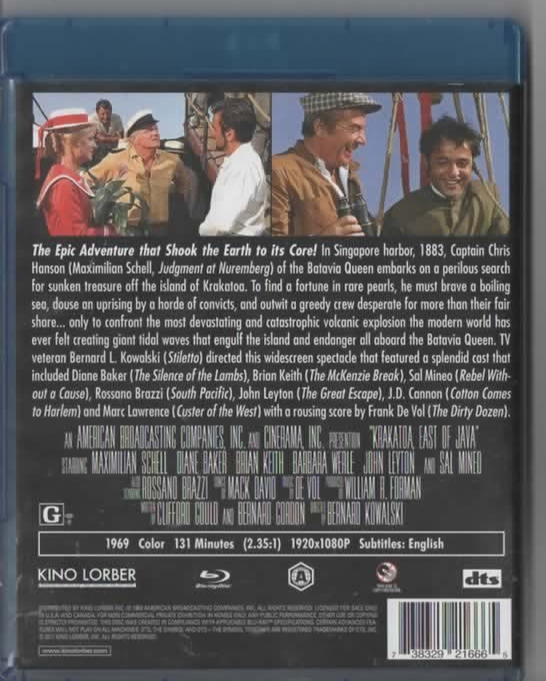 KRAKATOA EAST OF JAVA BRIAN KEITH SAL MINEO RARE OOP BLU-RAY ...