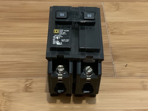 Square D Homeline HOM250 50 Amp 2-Pole Circuit Breaker | eBay