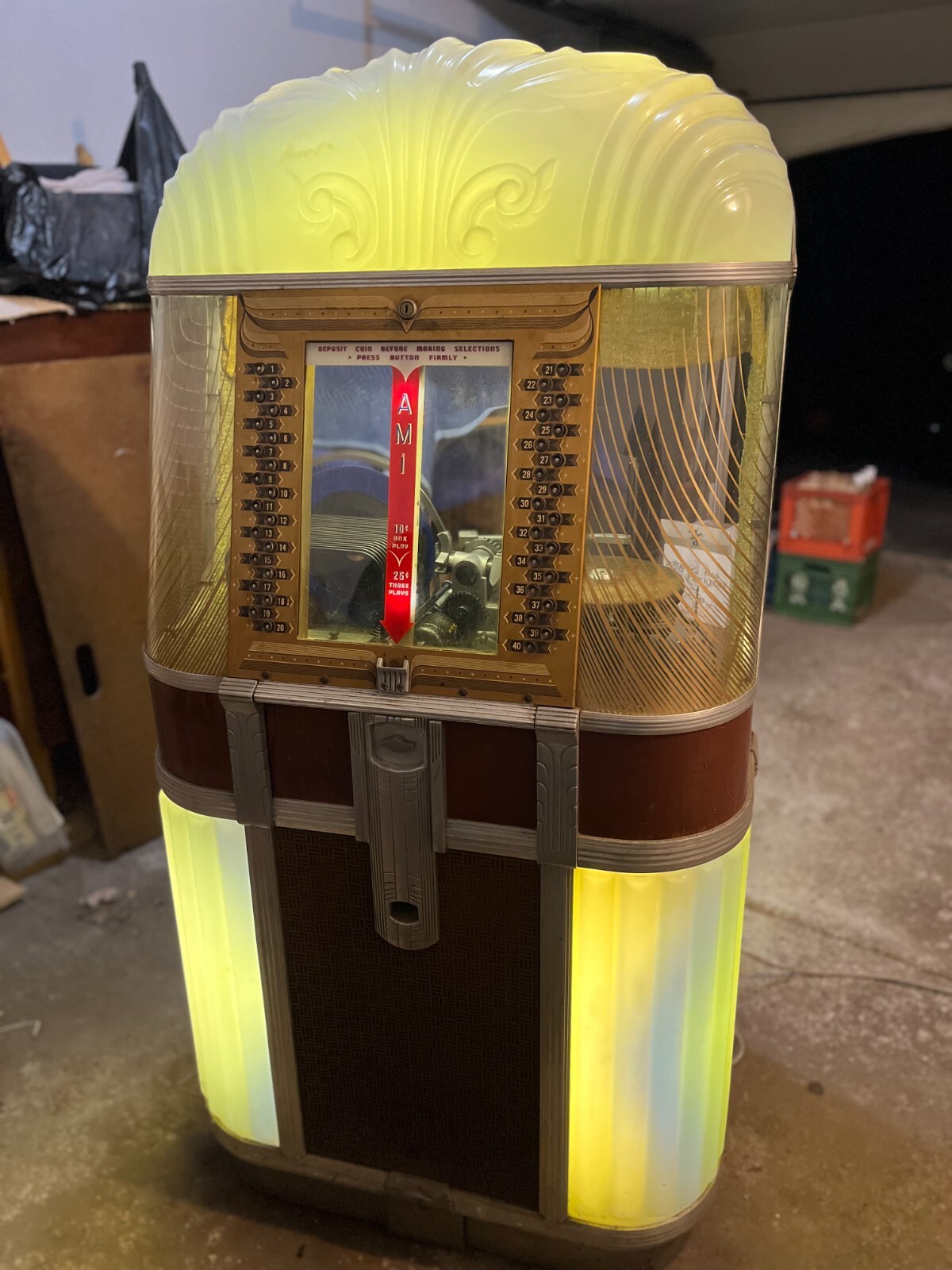 AMI 1948-1949 Model B Jukebox - Set on 45 RPM - RECENTLY SERVICED BY LOCAL TECH! | eBay