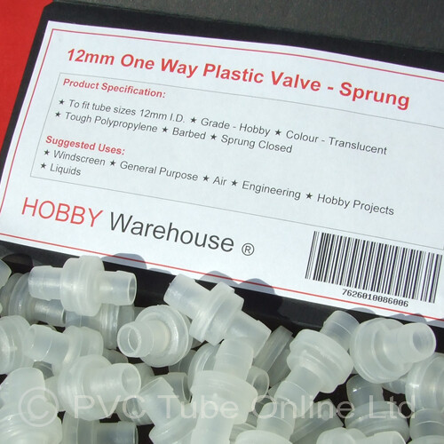 12mm Valve One Way Plastic Non Return Barbed Inline Water Air General ...