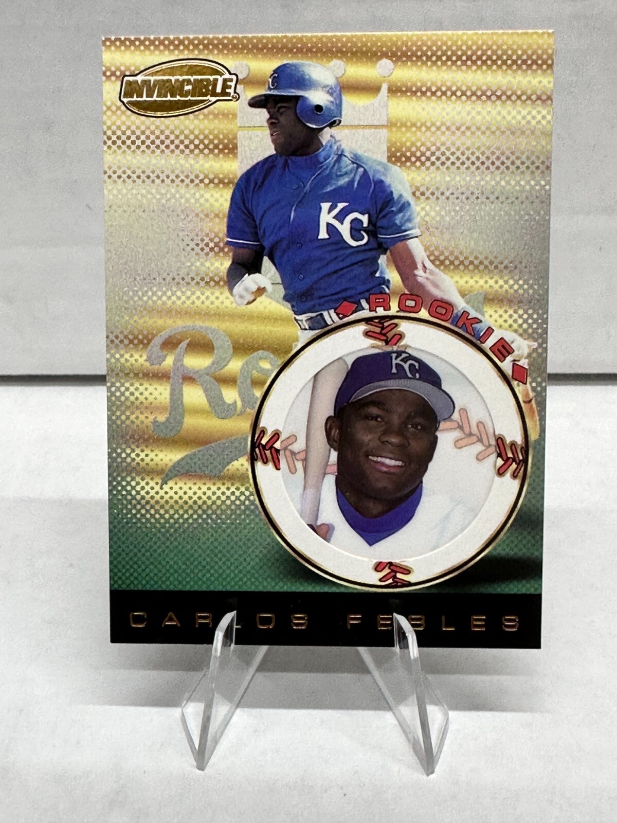 1999 Pacific Invincible Baseball Card #72 Carlos Febles Kansas City ...