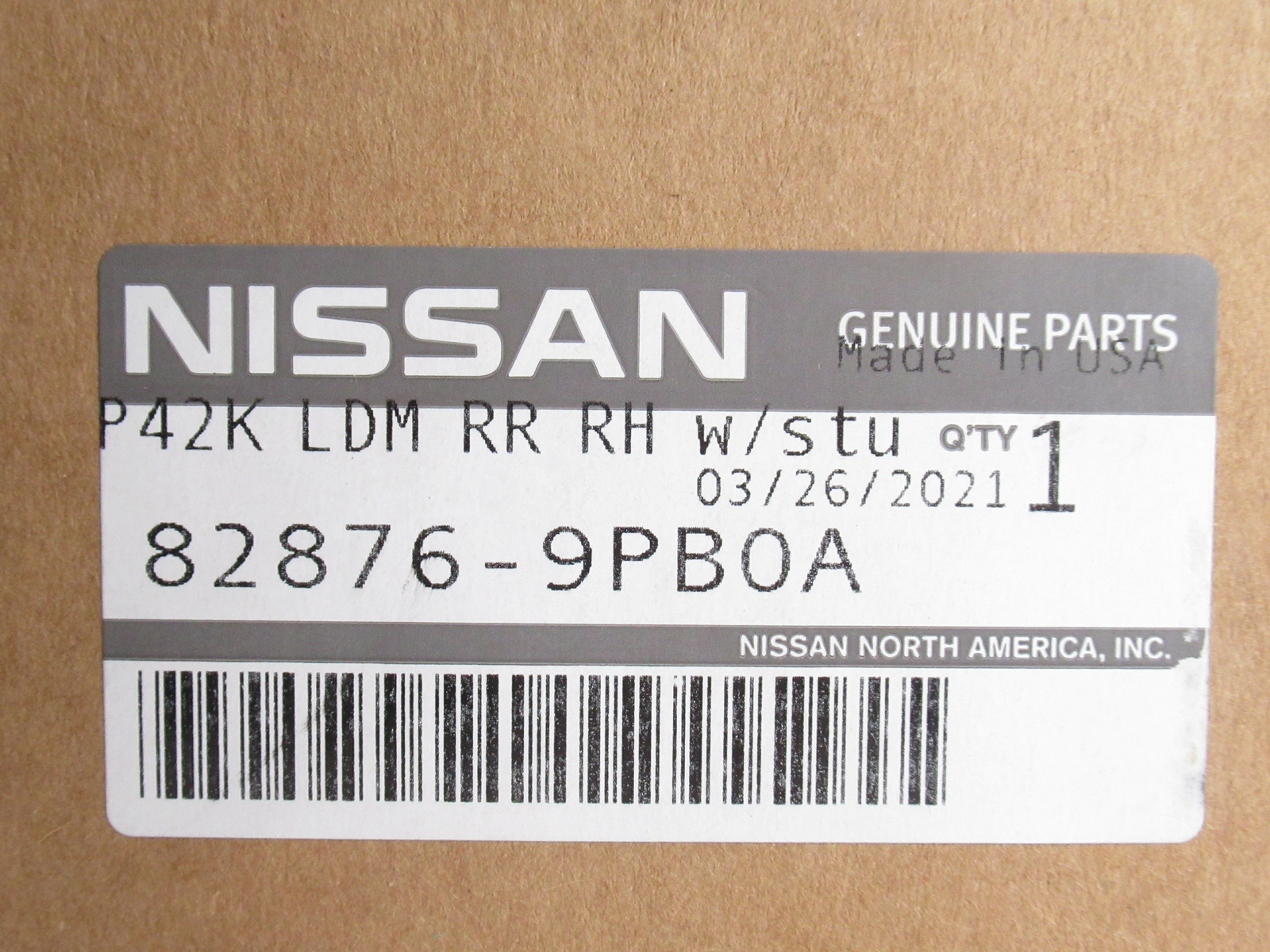 Genuine OEM Nissan 82876-9PB0A Right Rocker Panel Guard 2016-2020 ...