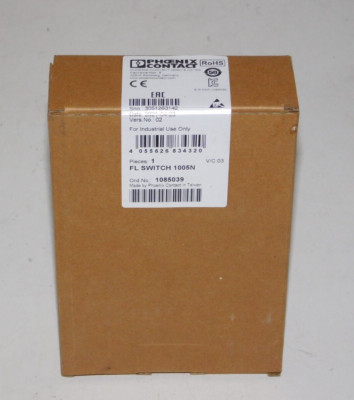 New Phoenix Contact FL Switch 1005N 1085039 Industrial Ethernet Switch ...