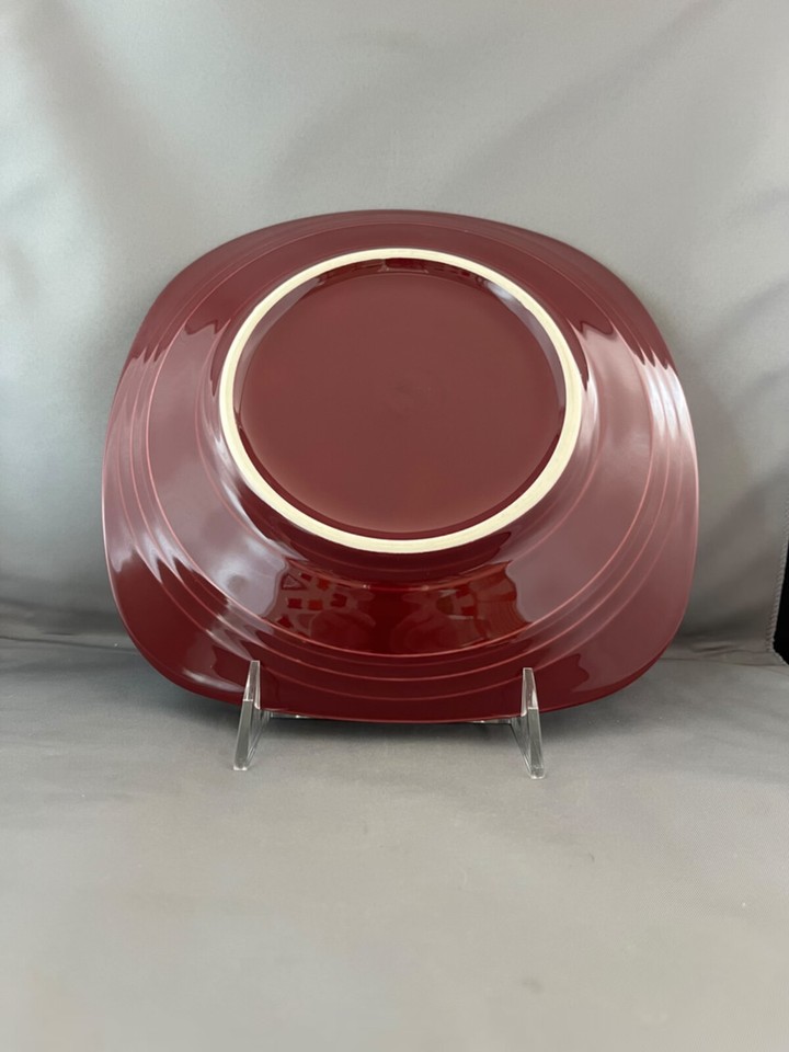 Fiesta Square Luncheon Plate CLARET | eBay