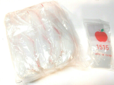 apple brand baggies zippitz bags 1.5"x1.5" 1515 size clear 1000ct ...