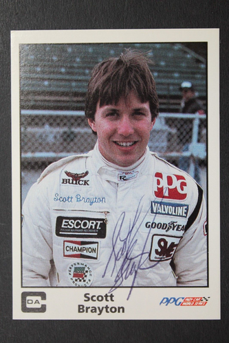 Scott Brayton (d.1996) Indy Car Autograph Signed 1985 A&S Racing Card ...