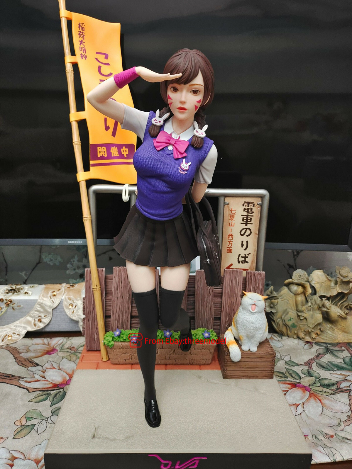 Coolbear Studio 1/4 GK D.Va DVA Resin Painted Statue DX Ver In Stock | eBay