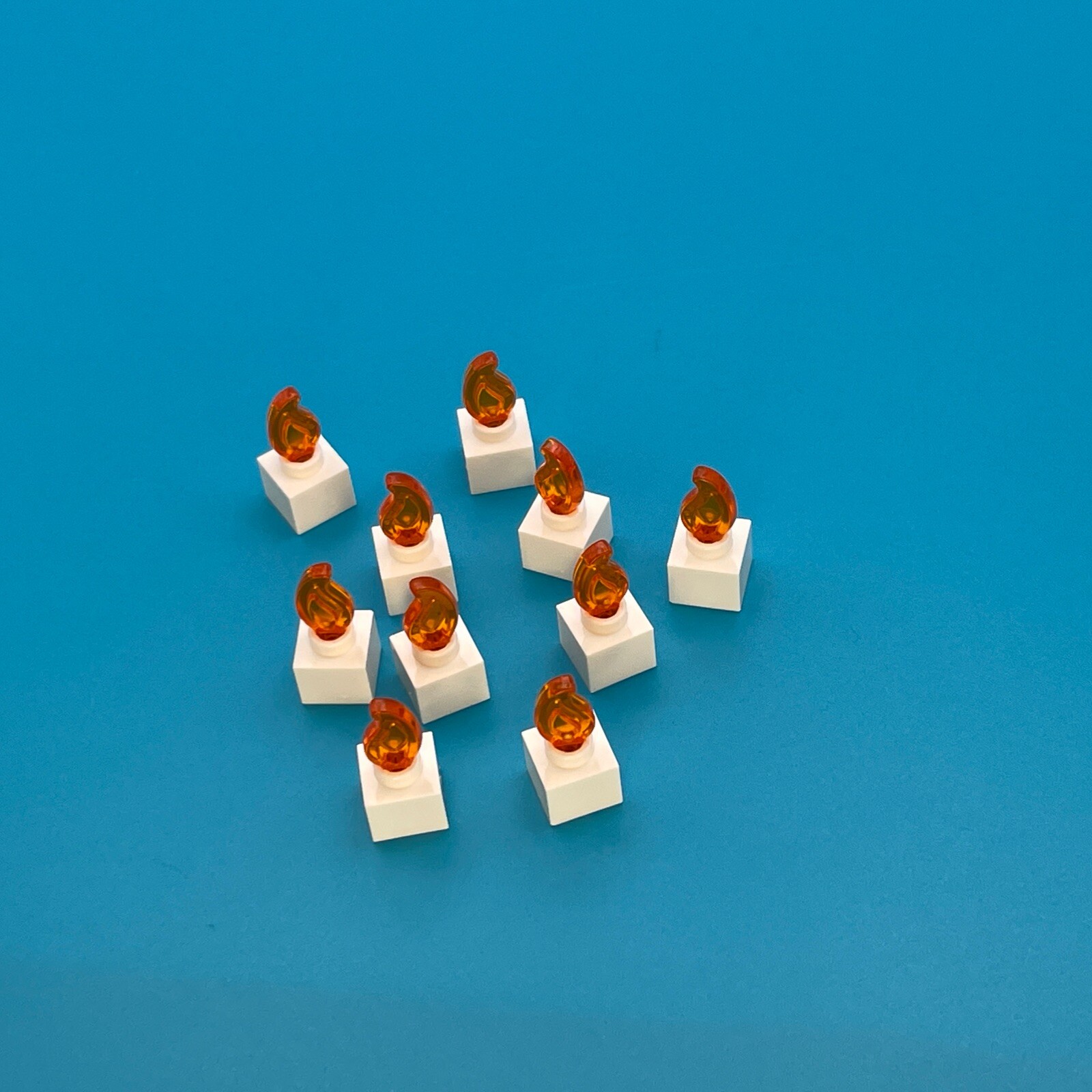 Lego Minecraft Candles Lot Of 10 Fire Torches Lanterns Pieces | eBay