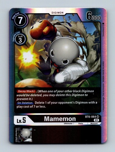 Digimon TCG - Mamemon BT6-064 SR - Bandai Double Diamond NM | eBay