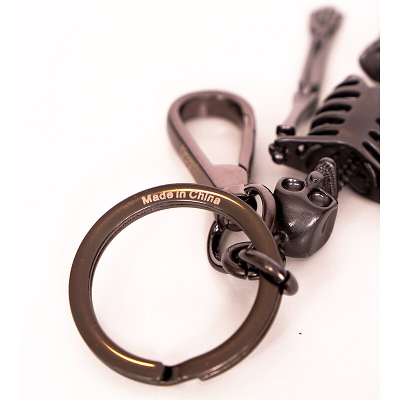 NEW $375 ALEXANDER MCQUEEN Gunmetal Silver Tone Brass DANCING SKELETON ...