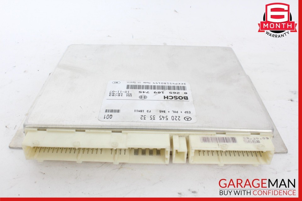 03-06 Mercedes W220 S430 ABS PML Control Electronic Stability Unit ESP ...
