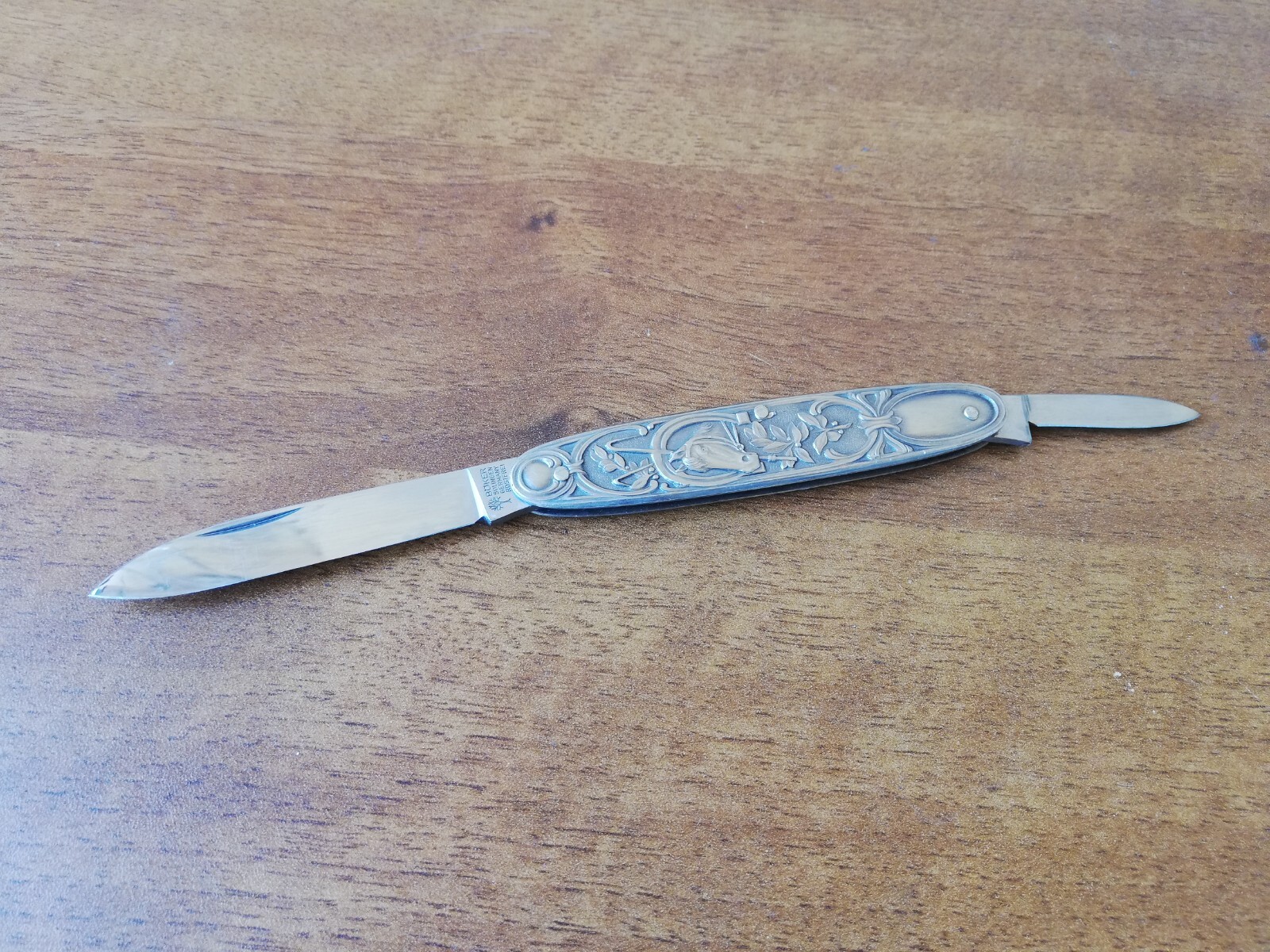 VTG VERY RARE BOKER TREE BRAND SOLINGEN GERMANY EMBOSSED HORSE HANDLE PEN KNIFE | eBay