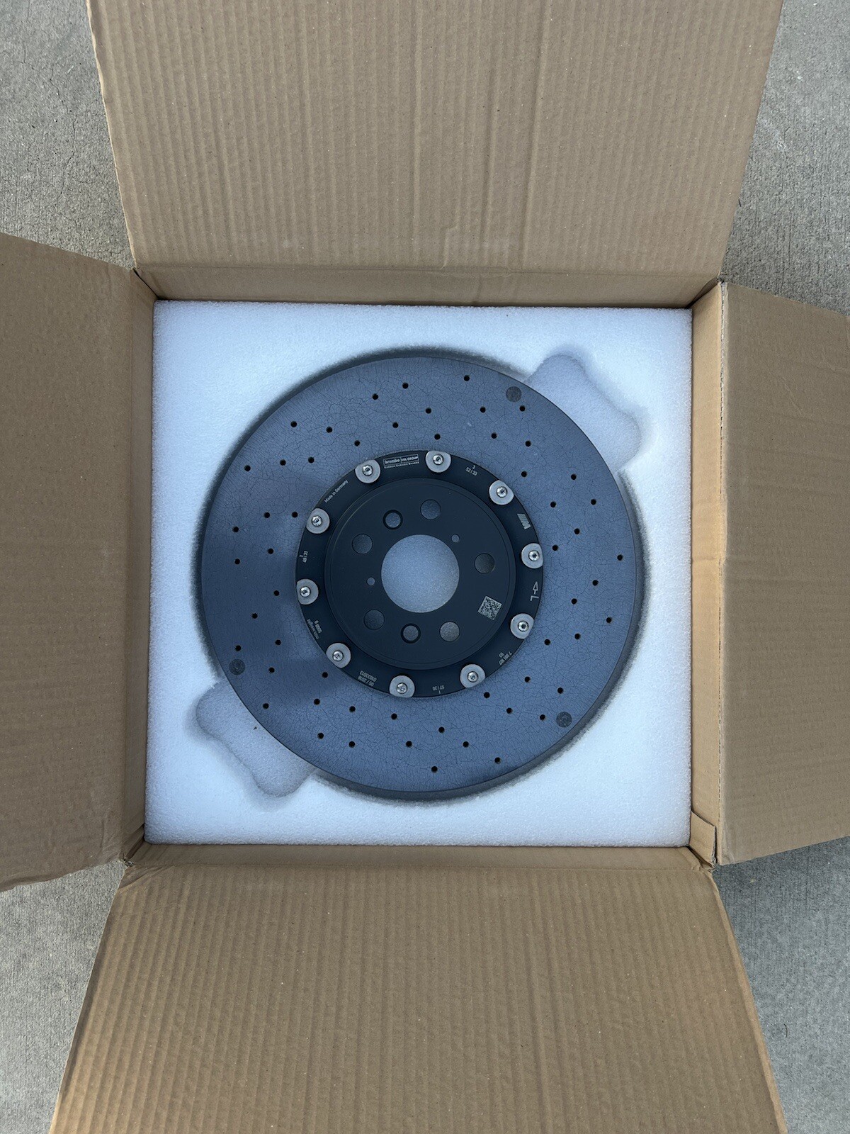 Genuine BMW M5 F90 F91 F92 CARBON CERAMIC BRAKE REDOR LEFT 380X28 ...