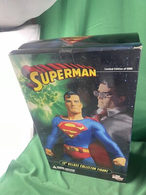 Dc Direct Superman / Clark Kent 13” Deluxe Collector Figure Limited To ...