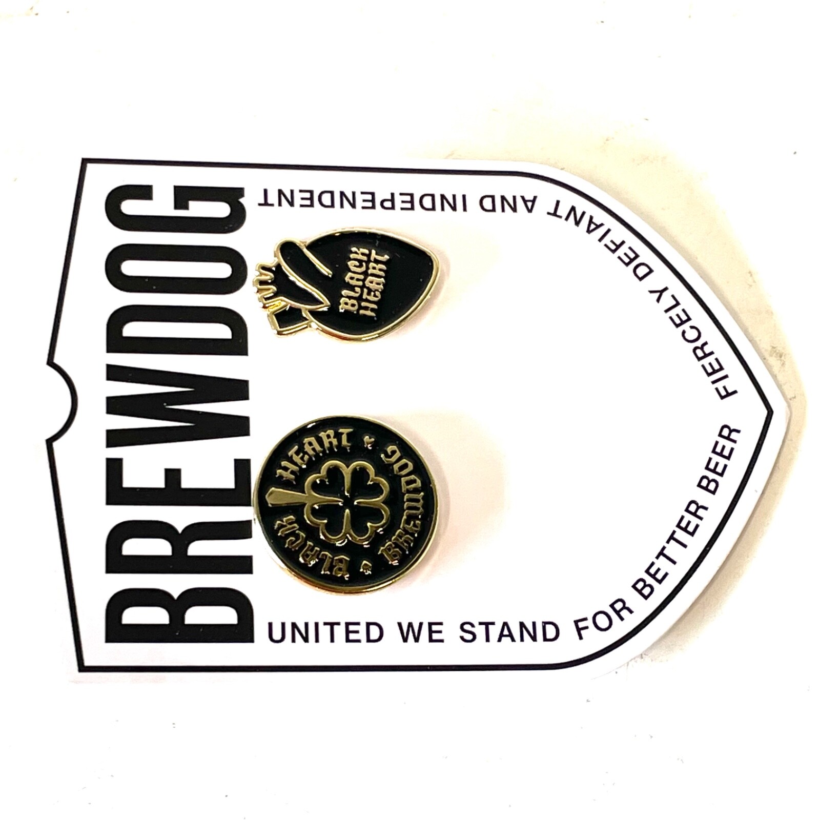 Brewdog Pin Bar Badge Black Heart New on Card see my listings for more ...