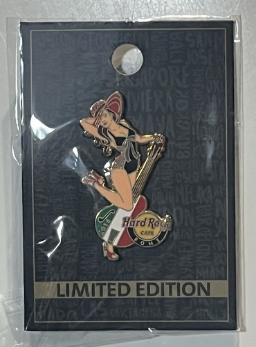 Hard Rock Cafe Rome - 2015 Retro Pin-Up Girl with Guitar Pin LIMITED ...