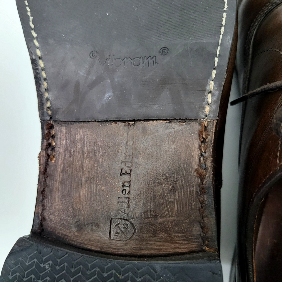 Allen Edmonds Fifth Avenue Cap Toe Oxford Size 11 EE Chili Brown Vibram ...