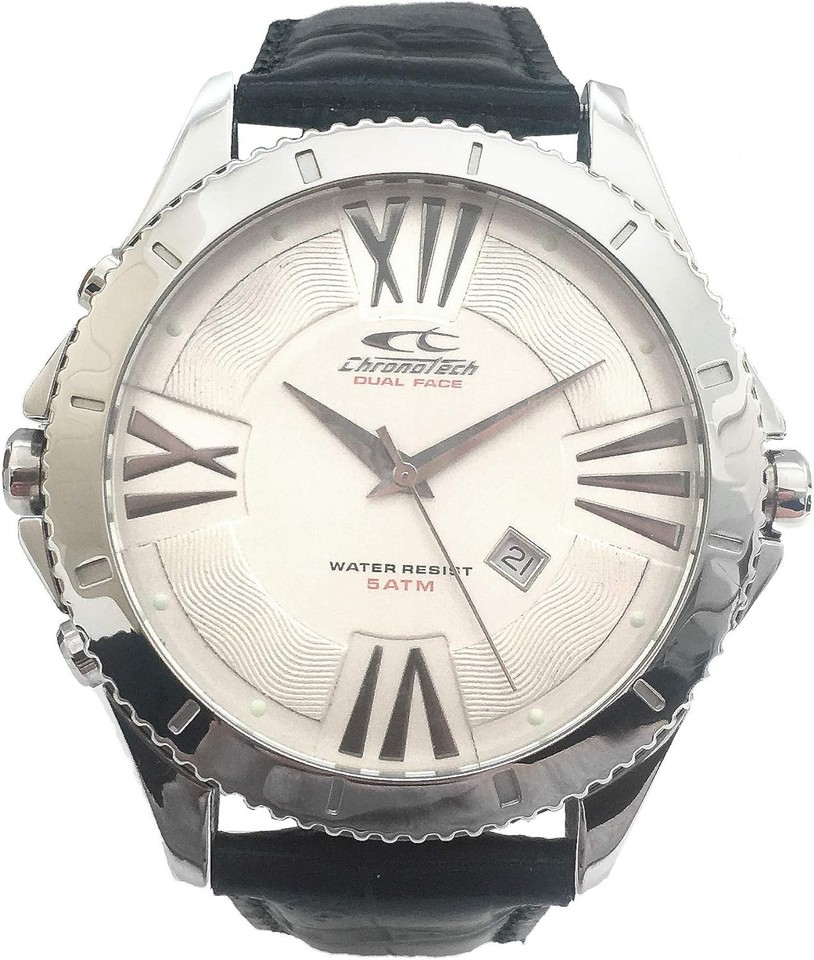 Chronotech Ct.7636m/01 Dual Face Chronograph Mens Watch 8032732980734| eBay