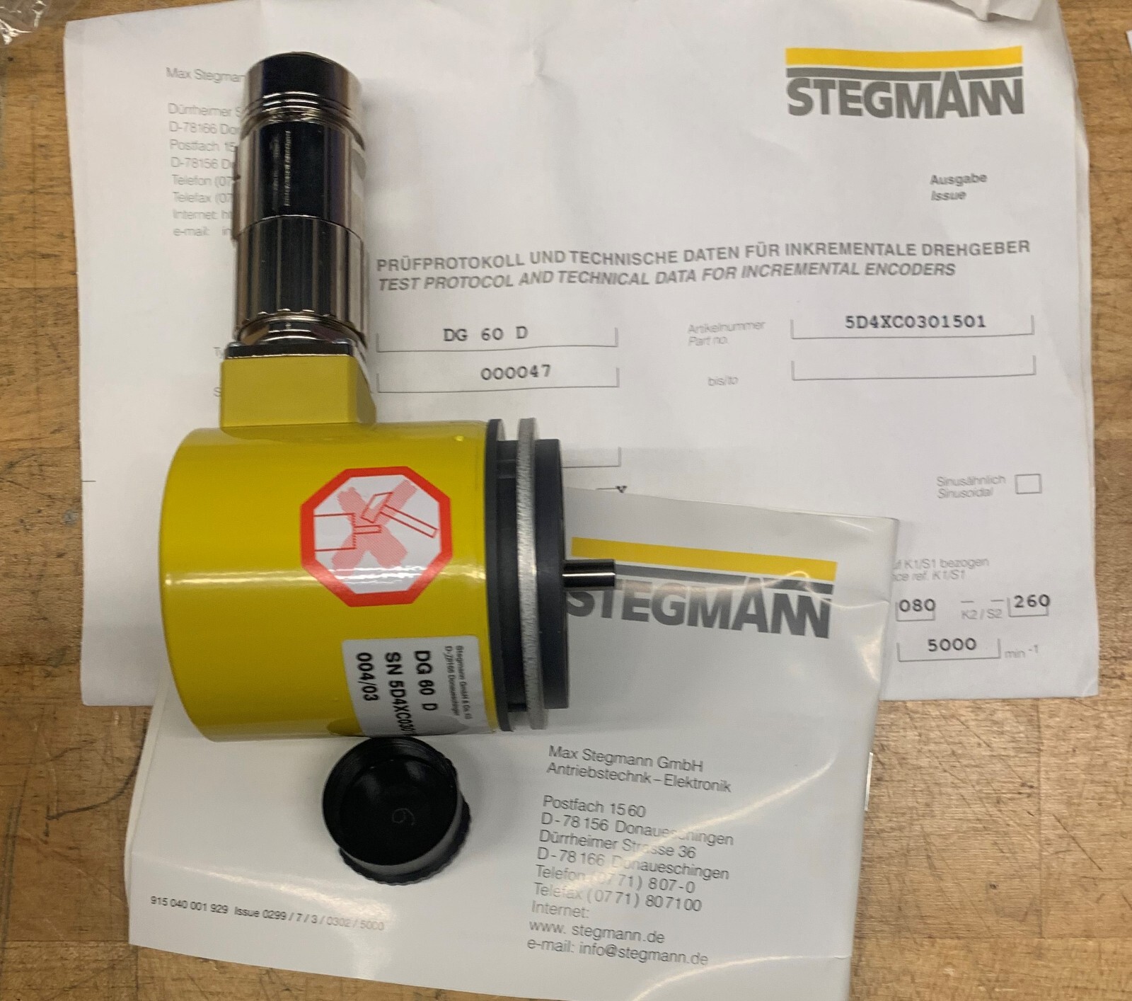 Stegmann DG 60 D Incremental Encoder DG60D for sale online | eBay