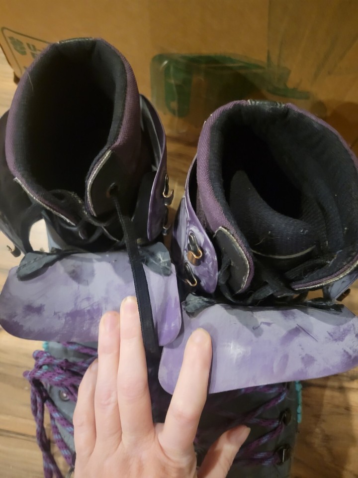 Scarpa Inverno Purple Heavy Hard Shell Mountaineering Boots Men's Size ...