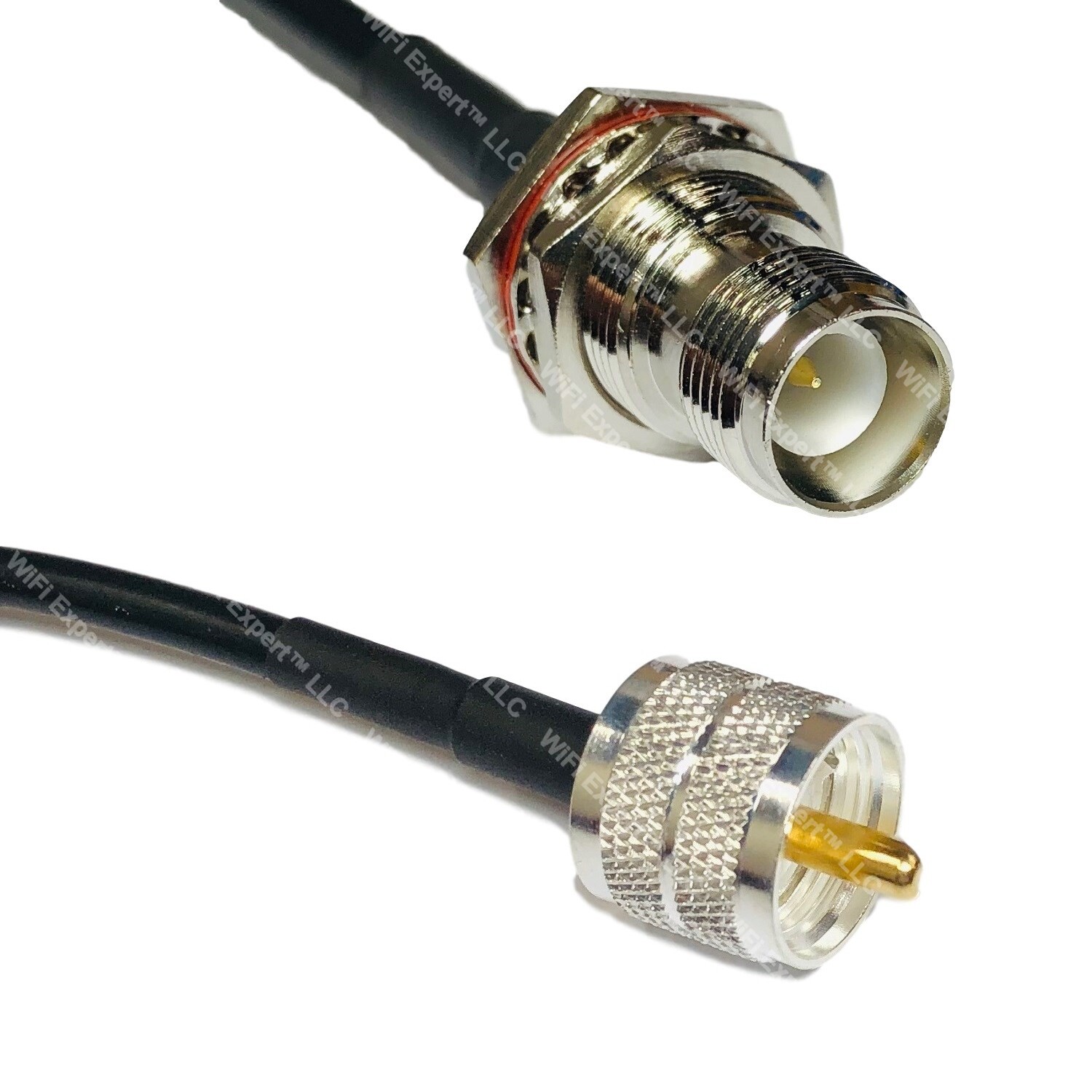 RFC240UF RP-TNC FEMALE BULKHEAD to PL259 UHF Male RF Cable FAST-SHIP ...