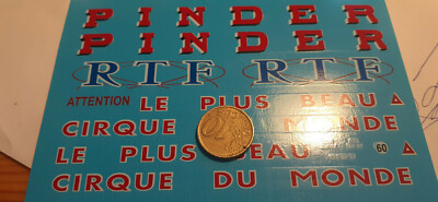 decals decalcomanie à l eau deco pinder ortf | eBay