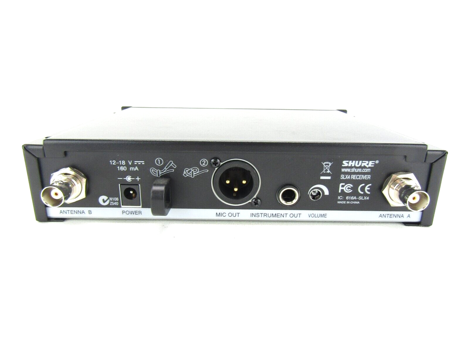 Shure SLX4-G4 Wireless Receiver - Freq.: 470-494 MHz | eBay