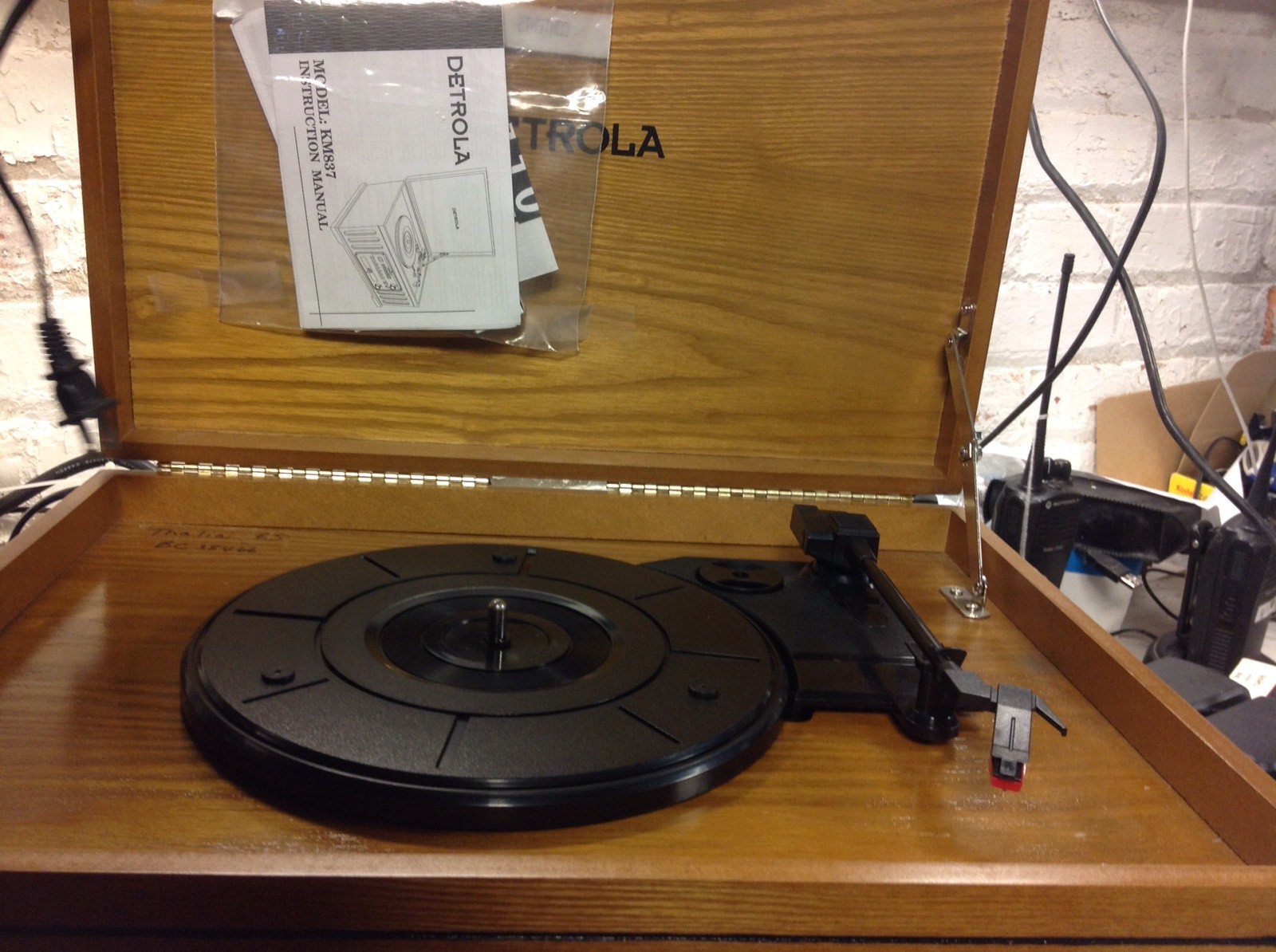 Oak Detrola KM837 Record Player CD Cassette Am/fm for Parts or Repair ...