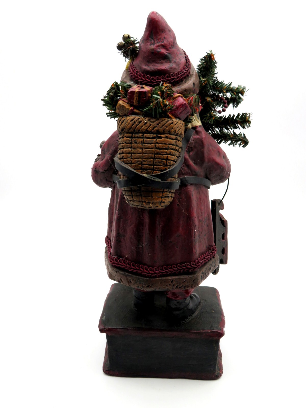 Santa Figurine by Deborah Graham 11.5 inch tall Santa, Sled, Tree and ...
