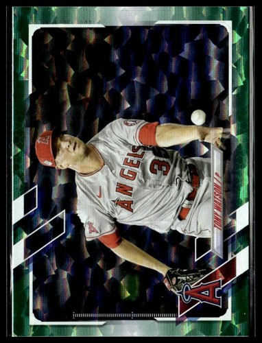 2021 Topps Update US327 Tony Watson Los Angeles Angels Green Foil 003/ ...