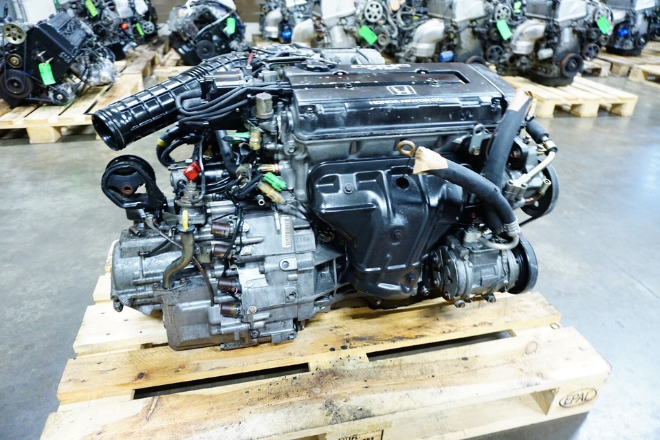 JDM 88-91 Honda Civic Si B16A 1.6L DOHC OBD0 VTEC Engine Only Acura ...