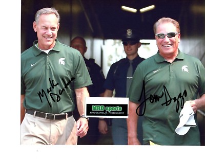 Tom Izzo Mark Dantonio REPRINT signed auto photo Michigan State ...