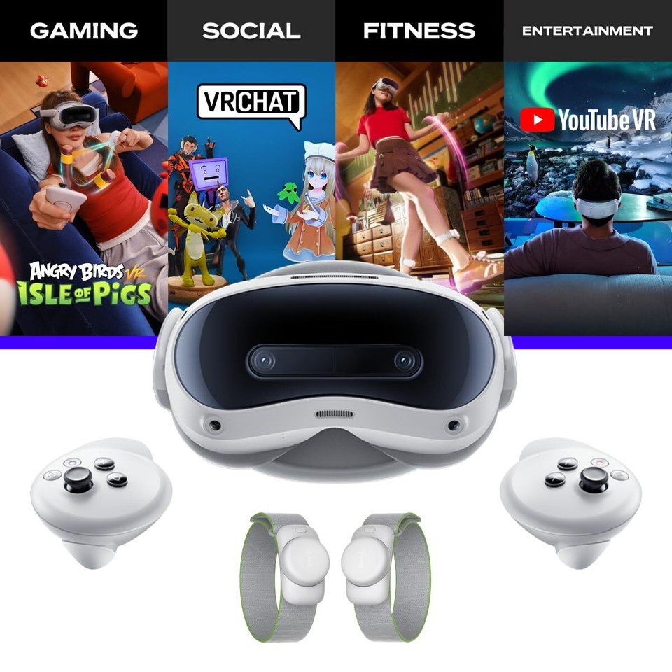 PICO 4 Ultra ROM 256GB RAM 12GB Wifi 7 All In One VR Headset RAM 12GB ...