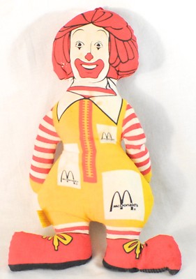 Vintage Ronald McDonald Plush Doll 14" | eBay