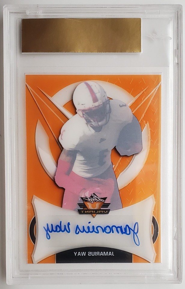 2019 Leaf Metal Draft Clear Orange PP Proof Jamarius Way Autograph RC 1 ...