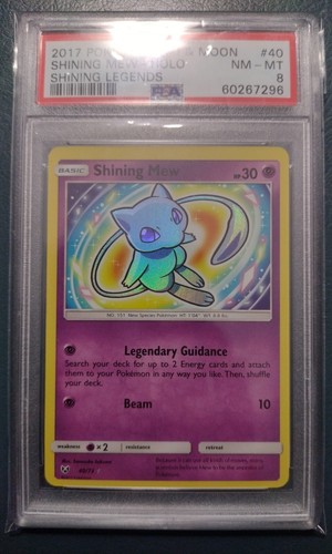 Pokemon Shining Mew 40/73 - Shining Legends Set - Graded PSA 8 | eBay ...