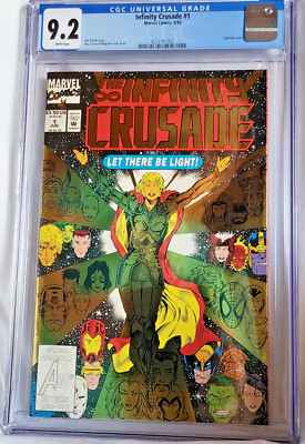 Infinity Crusade #1 CGC 9.2 WP 1st FULL App GODDESS 1993 GOLD Foil ...