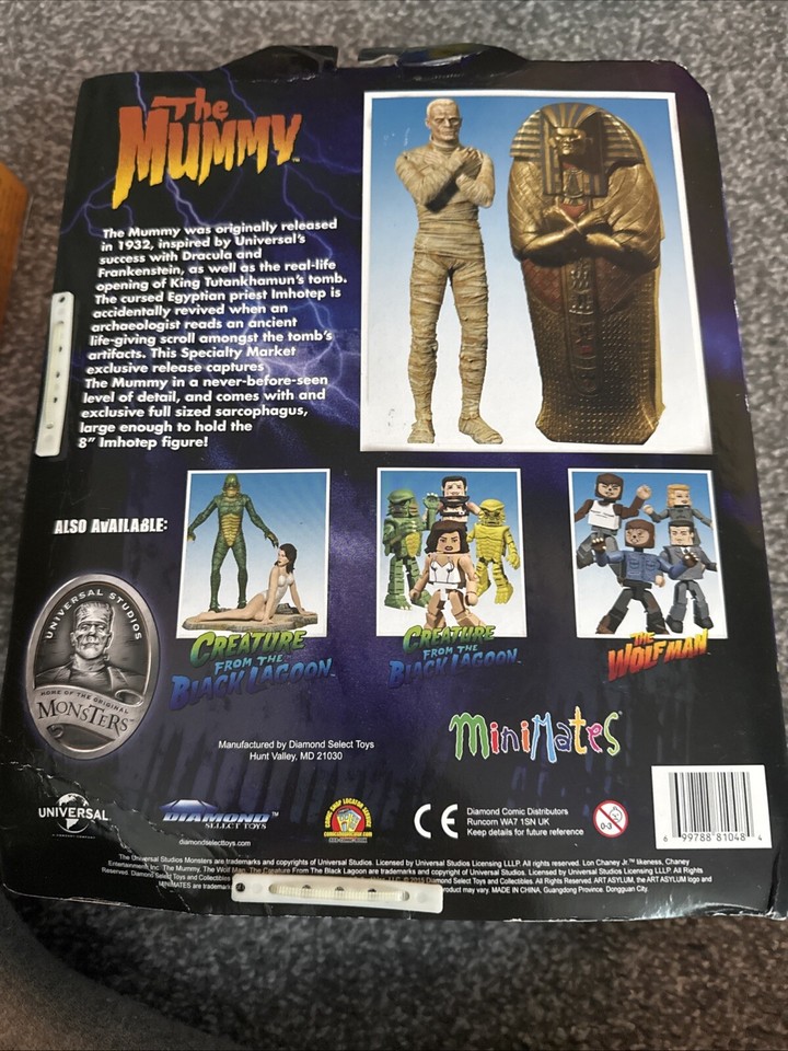 THE MUMMY DIAMOND SELECT ACTION FIGURE UNIVERSAL MONSTERS NEW! NRFB ...